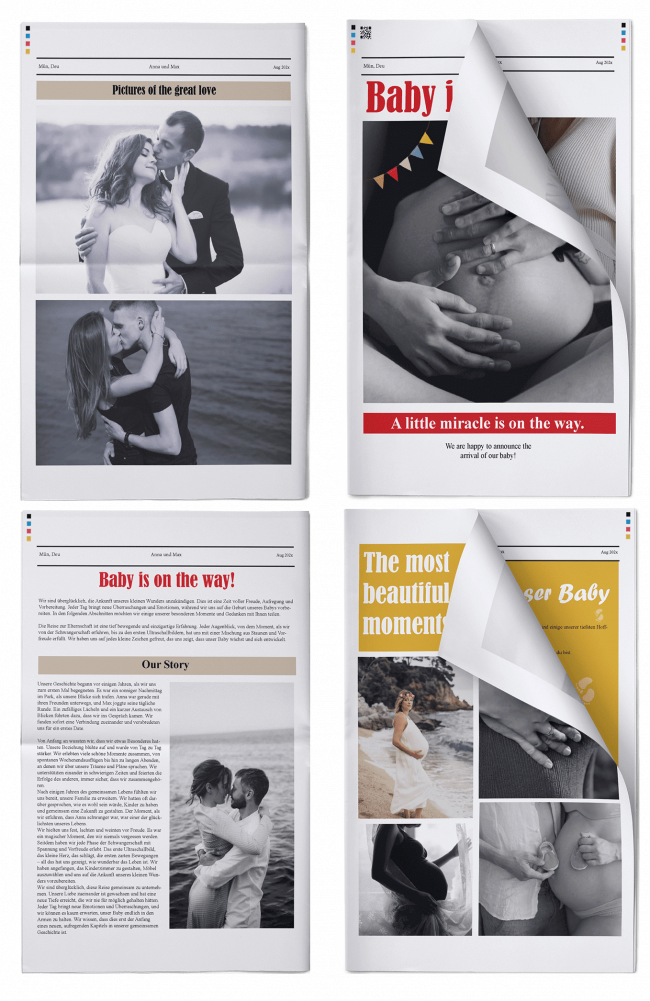 Design Your Baby Newspaper - Pure Anticipation