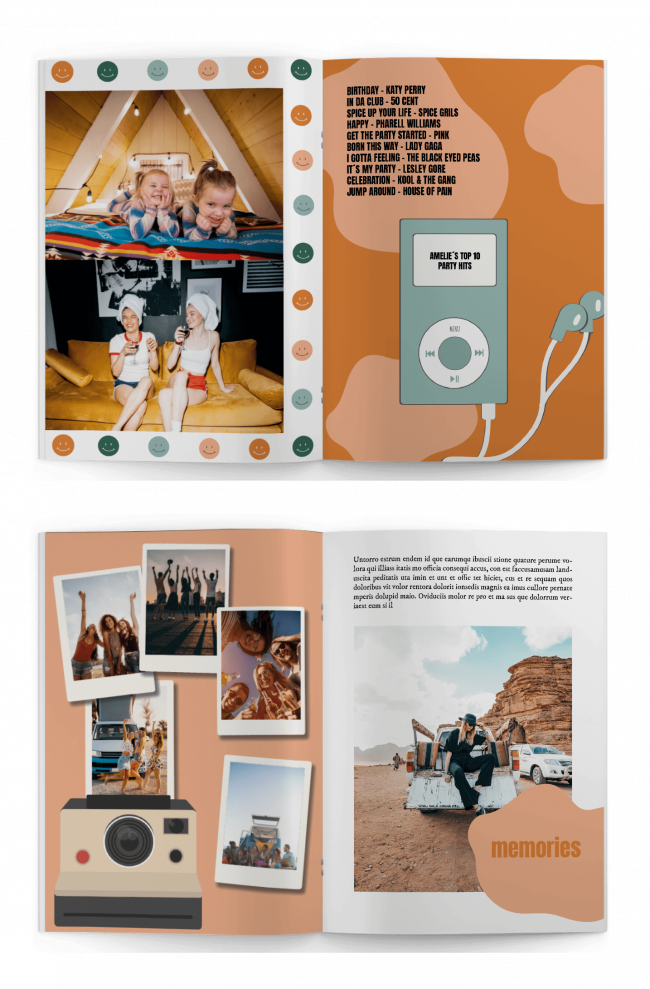 Design & print a birthday magazine for girls