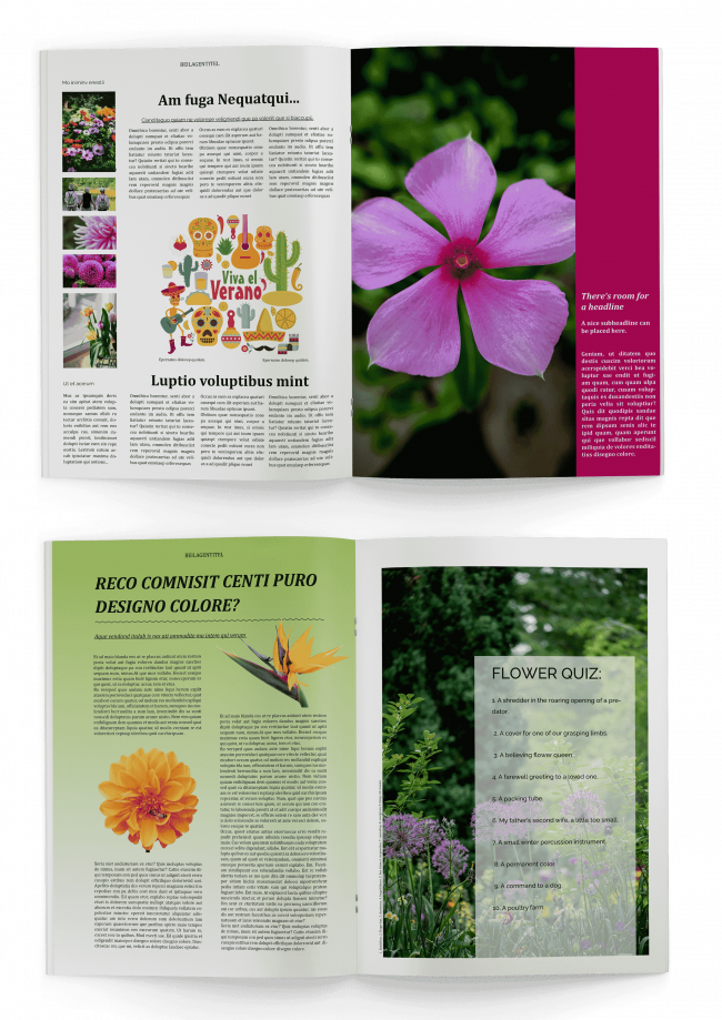 Design & Print Your Blooming Garden Magazine