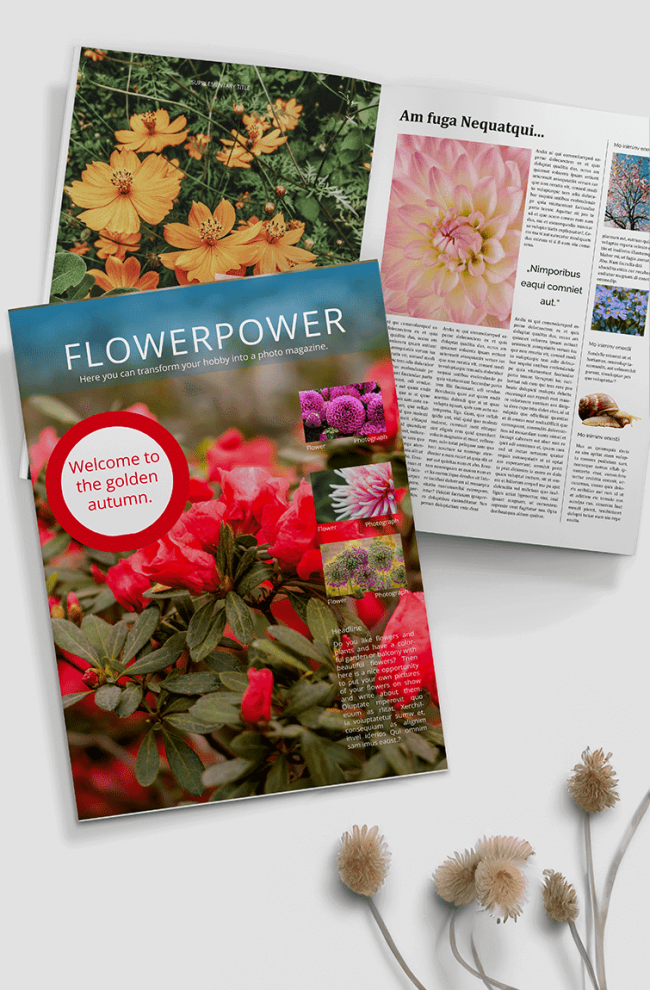 Design & Print Your Blooming Garden Magazine
