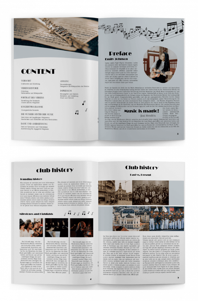Design & Print Music Club Newspaper Online