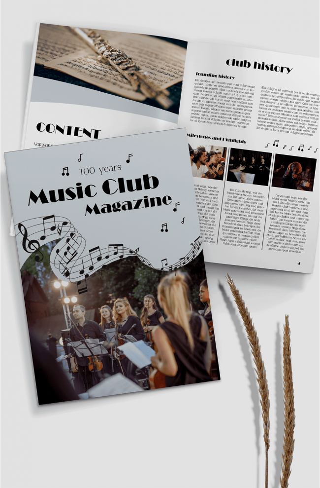 Design & Print Music Club Newspaper Online
