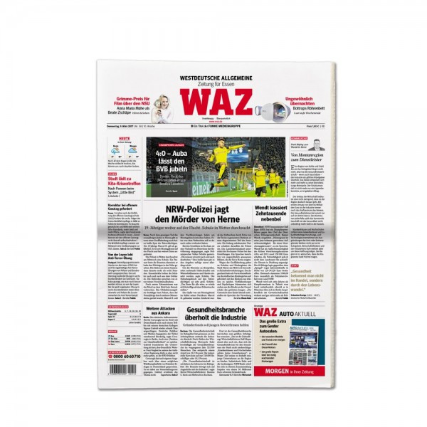 Offset newspaper printing (tabloid) from 2,000 copies