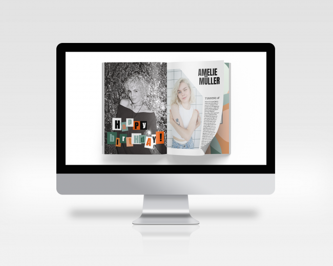 Create a Birthday Magazine for Girls as a digital Flipbook