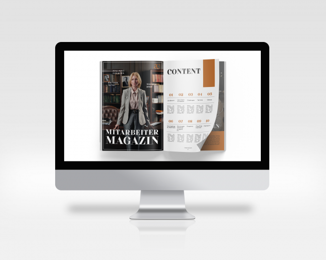 Create a Employee Magazine as a digital Flipbook