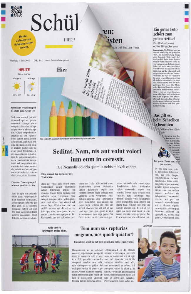Funky Schülerzeitung - jetzt im Online-Designer selbst gestalten