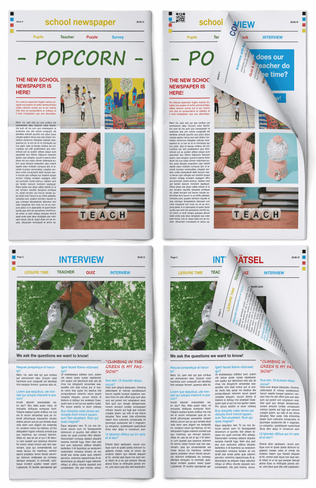 Design your own school newspaper & print from 1 copy
