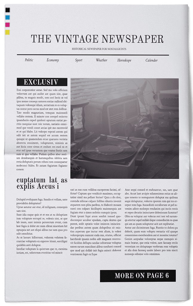 Create a personal newspaper for wedding, birthday or clubs