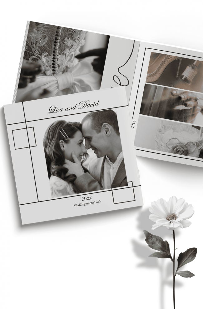 Create & Print Wedding Photo Book in Square Format