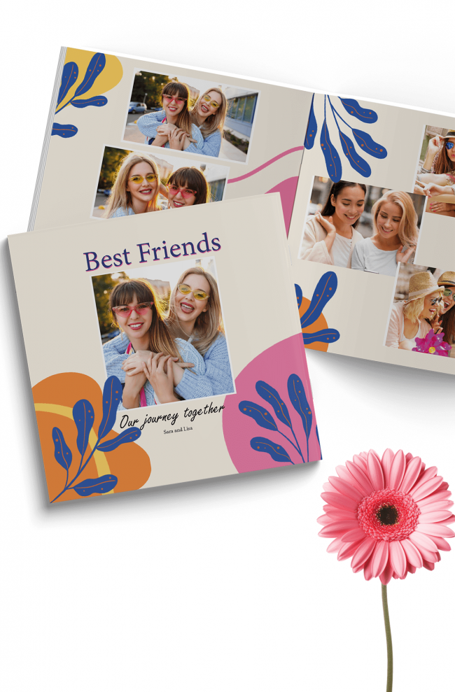 Design Photo Book for Best Friend in Square Format