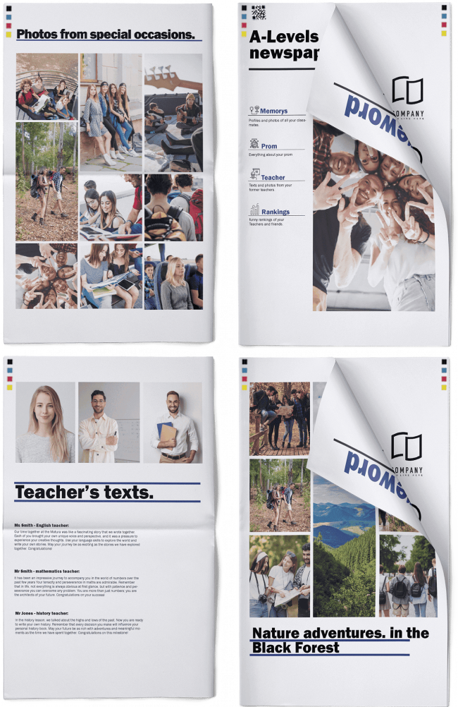 Zaprojektuj & wydrukuj gazety maturalne