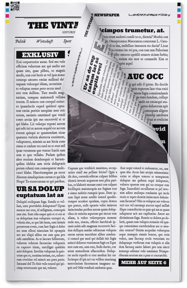 Vintage Zeitungsvorlage
