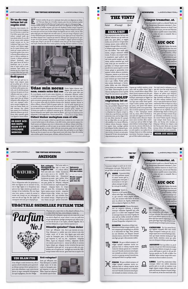 Alte Zeitung Vorlage: Jetzt online gestalten & drucken