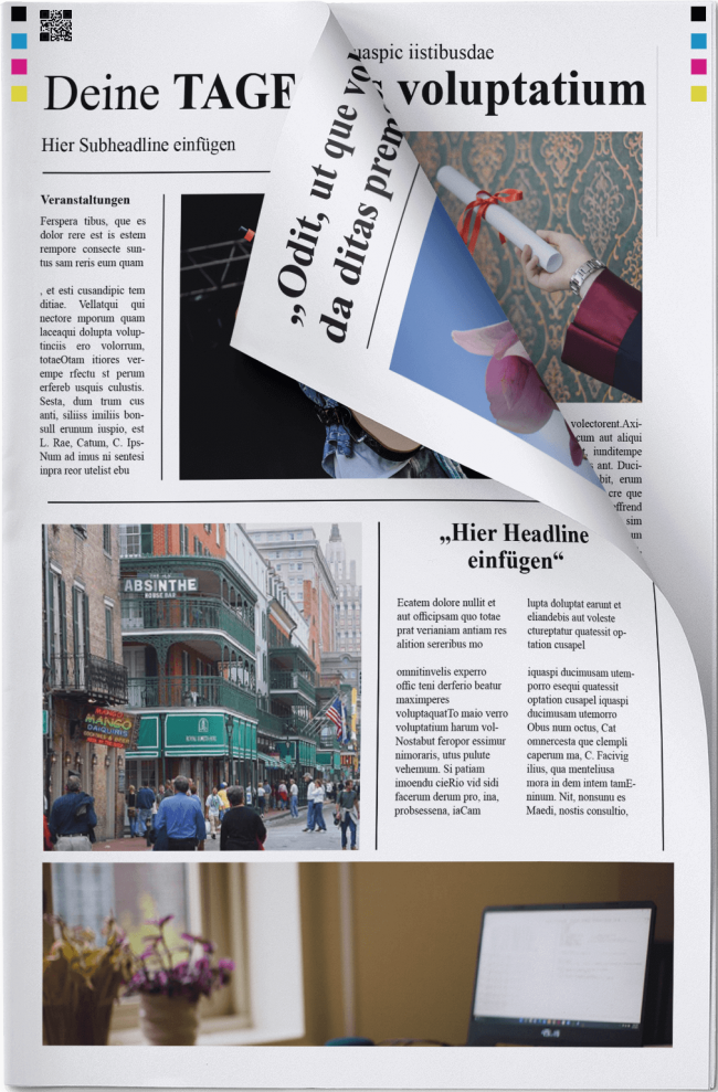 Tageszeitung im authentischen Look erstellen