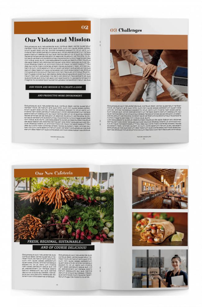 Créer et imprimer un magazine interne d'entreprise