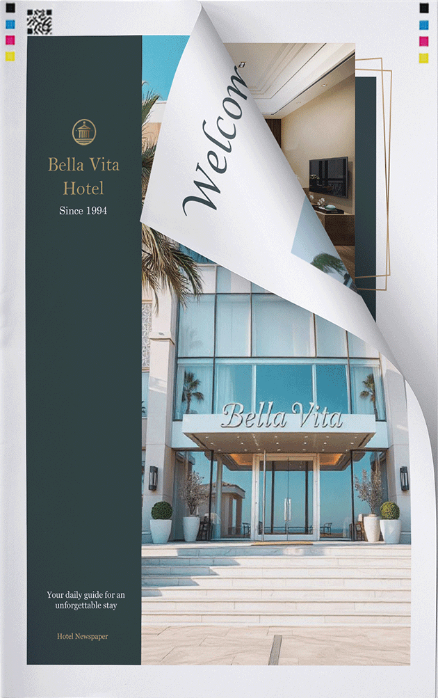 Créer un journal d'hôtel en ligne & l'imprimer en petit tirage