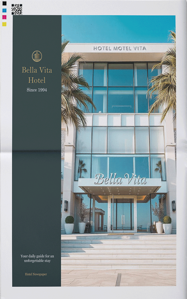 Créer un journal d'hôtel en ligne & l'imprimer en petit tirage