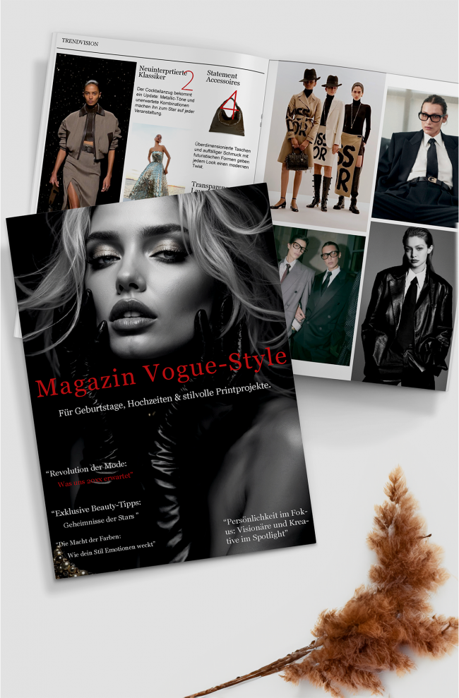 Créez et imprimez un magazine en style Vogue