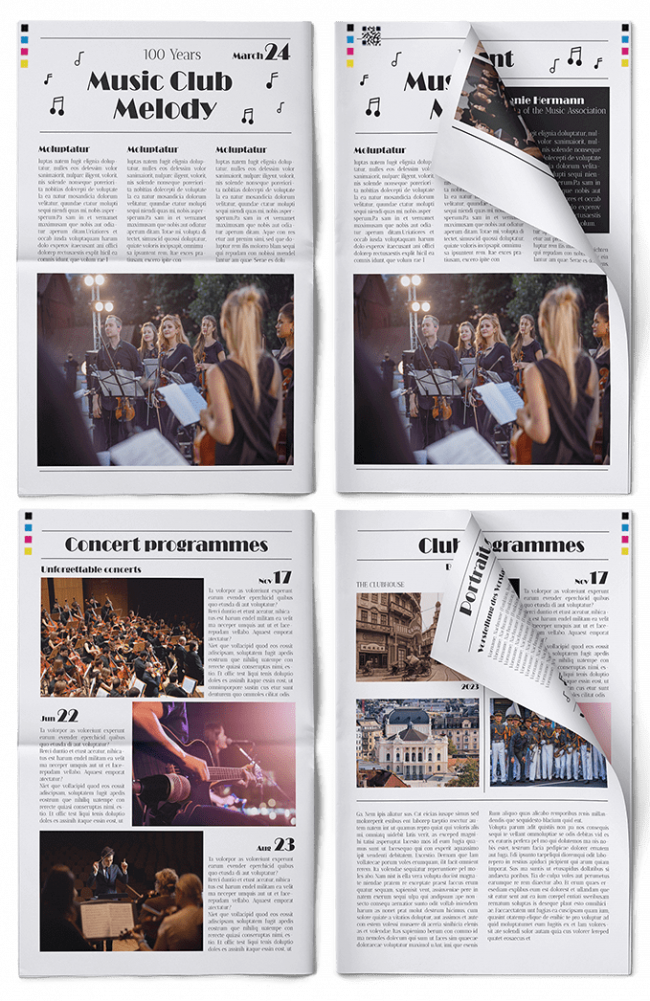 Créer un journal du club de musique en ligne